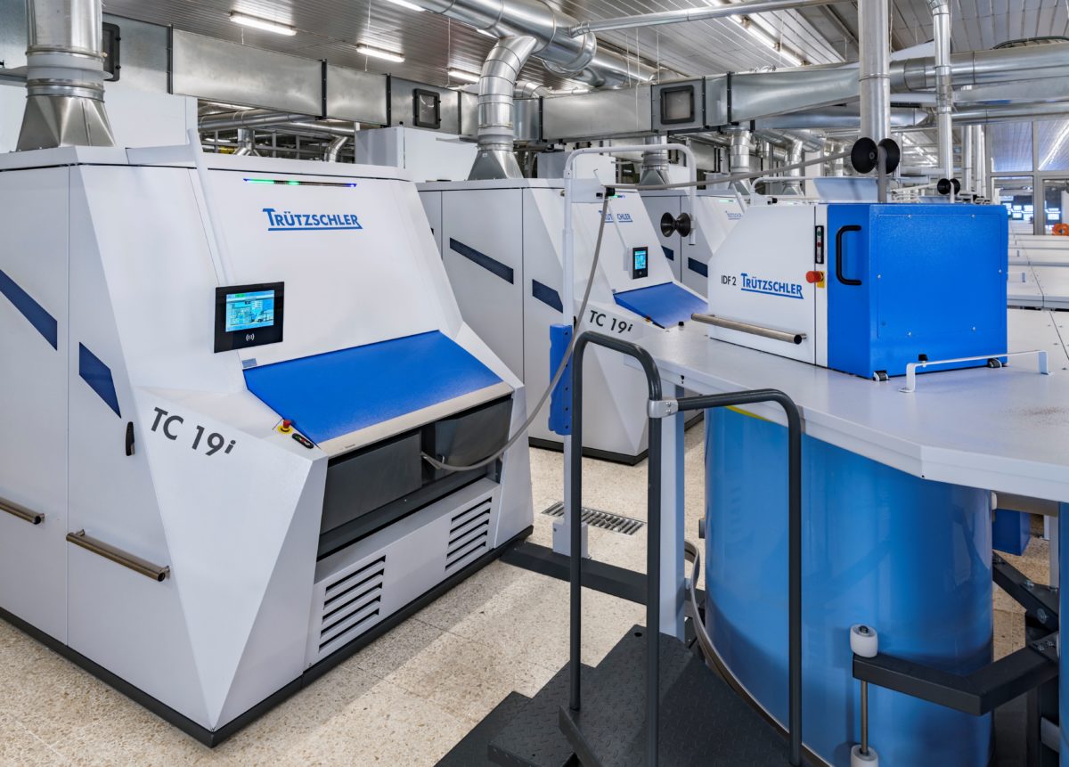 The new Truetzschler card TC 19i for Recycling: Turning textile waste ...